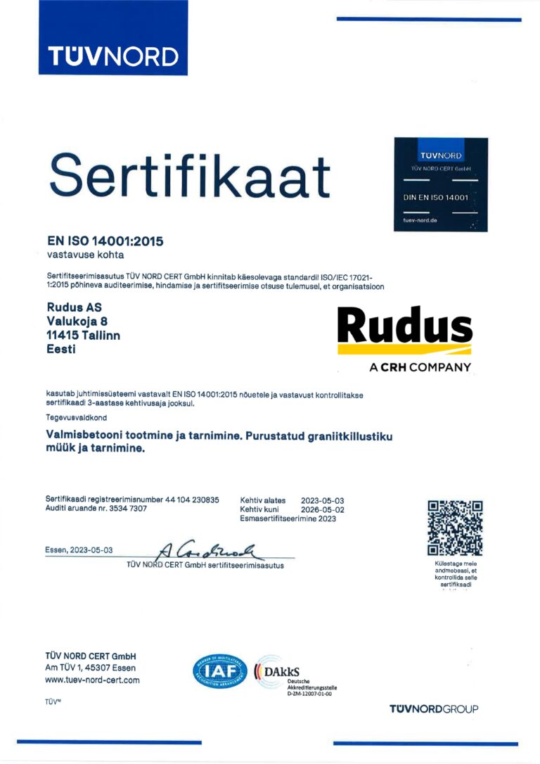 RudusISO 14001:2015 - Rudus